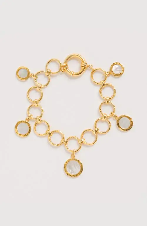 FREYA ROSE Forged Circular Charm Bracelet