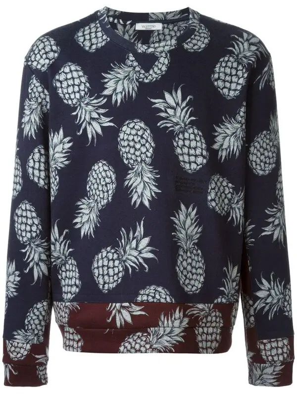 Valentino Garavani Printed Sweatshirt - Blue