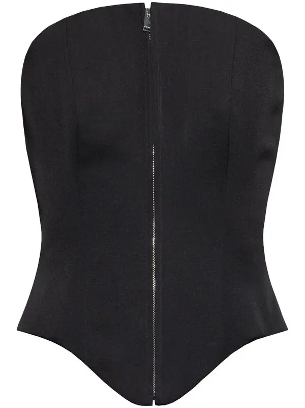 Alexander McQueen Zip-up Corset Top