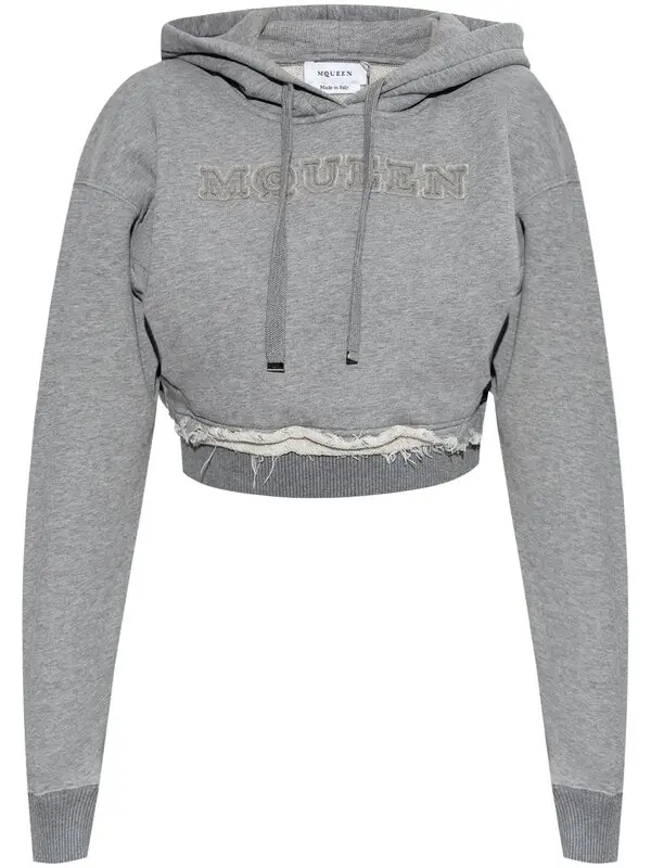Alexander McQueen Logo-embroidered Hoodie