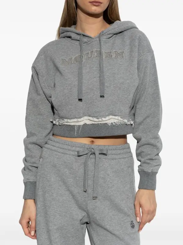 Alexander McQueen Logo-embroidered Hoodie