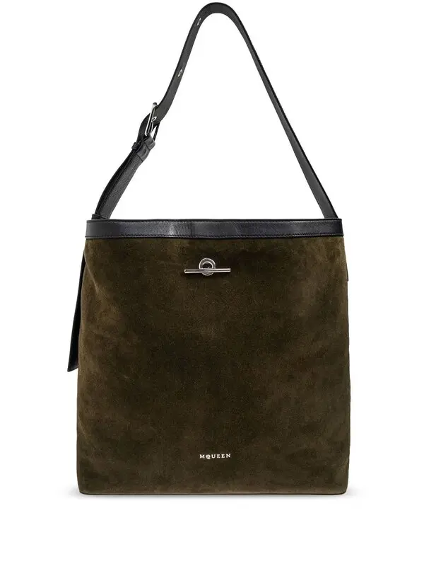 Alexander McQueen Suede Tote - Green