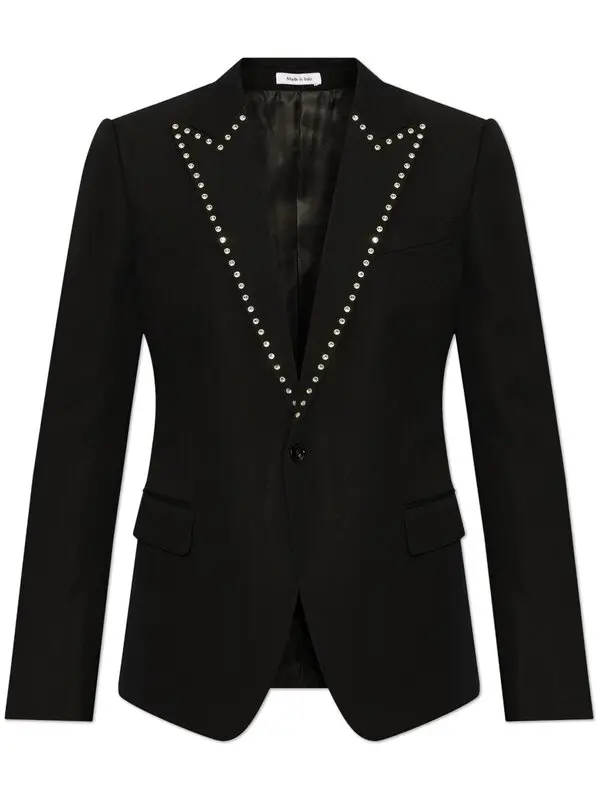 Alexander McQueen Crystal-embellished Blazer