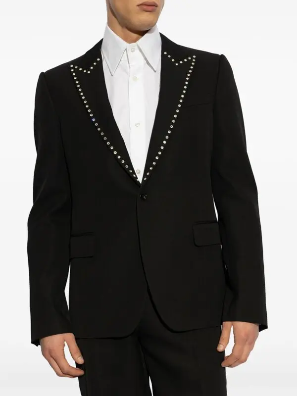 Alexander McQueen Crystal-embellished Blazer