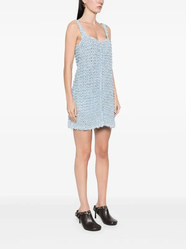 Stella McCartney Bouclé Denim Mini Dress