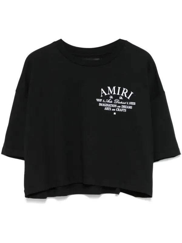 Amiri Arts District Cropped T-shirt - Black