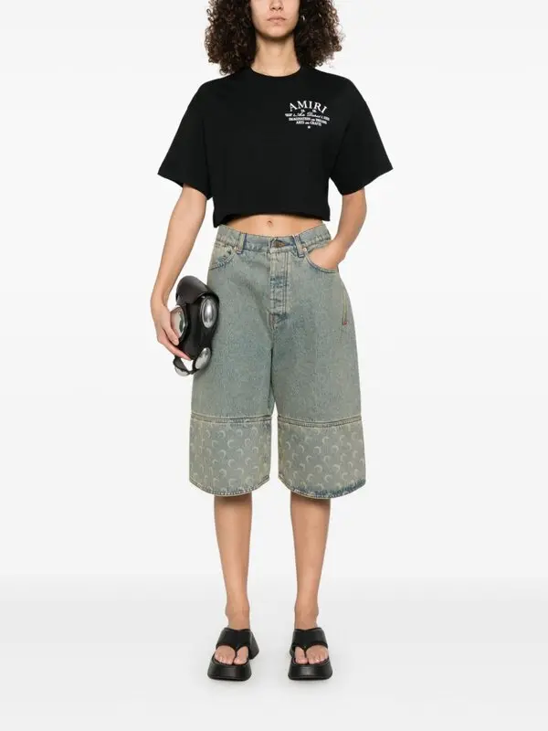 Amiri Arts District Cropped T-shirt - Black