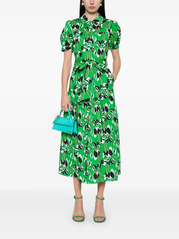 Diane Von Furstenberg Jonah Midi Dress - Green