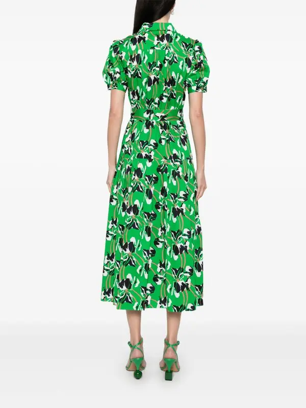 Diane Von Furstenberg Jonah Midi Dress - Green