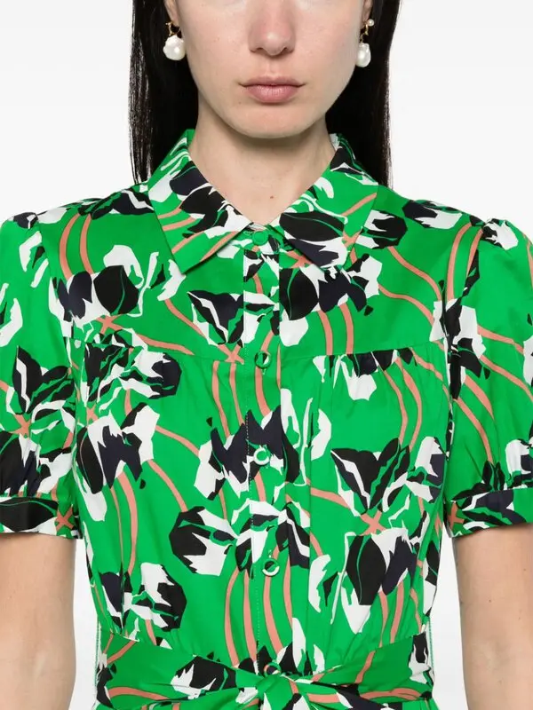 Diane Von Furstenberg Jonah Midi Dress - Green