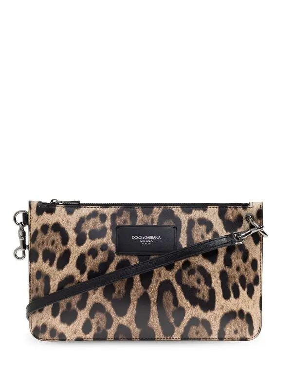 Dolce & Gabbana Leopard-print Toiletry Bag - Neutrals