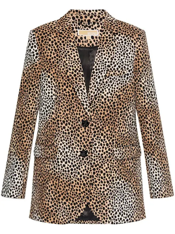 Michael Kors Cheetah-print Blazer - Neutrals