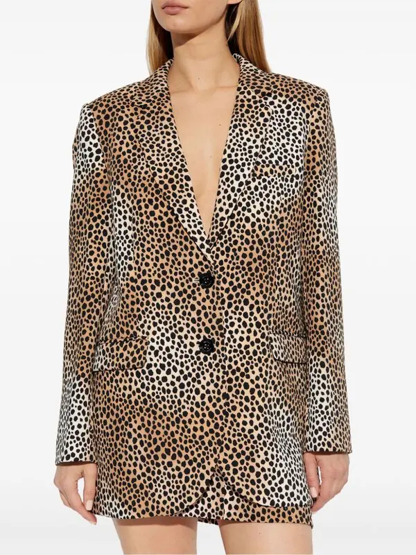 Michael Kors Cheetah-print Blazer - Neutrals