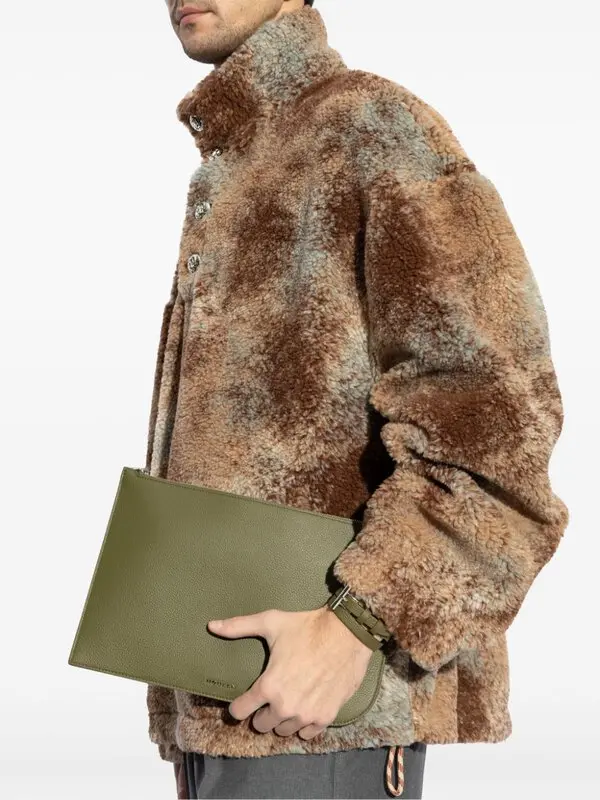 Alexander McQueen Leather Clutch - Green