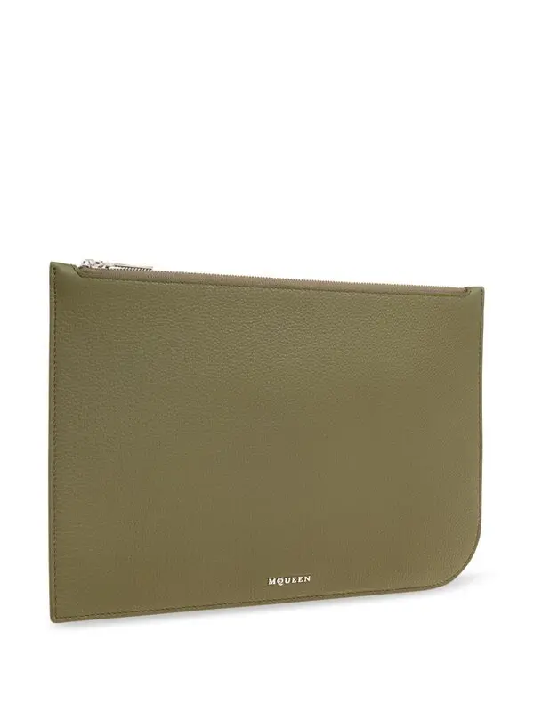 Alexander McQueen Leather Clutch - Green