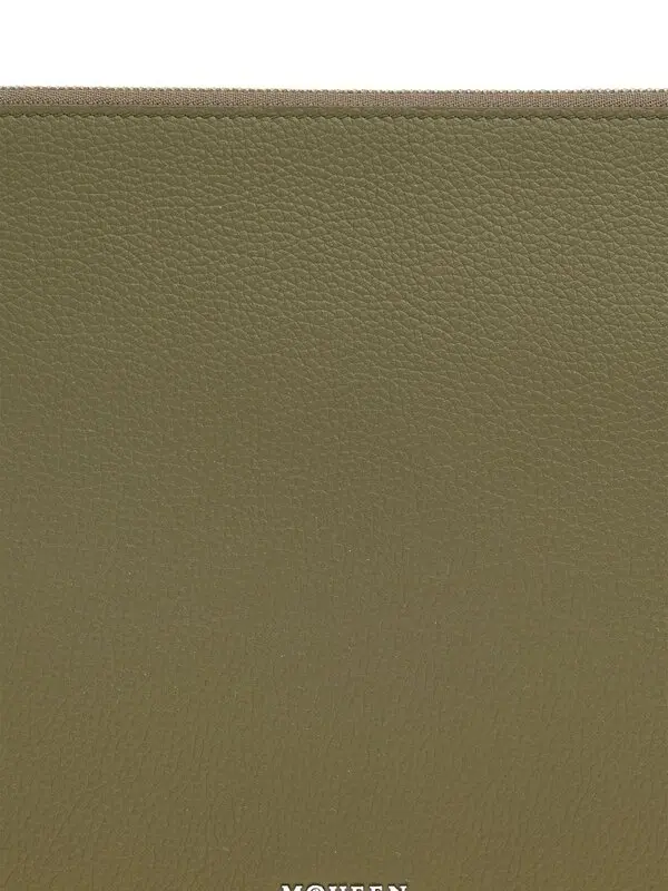 Alexander McQueen Leather Clutch - Green