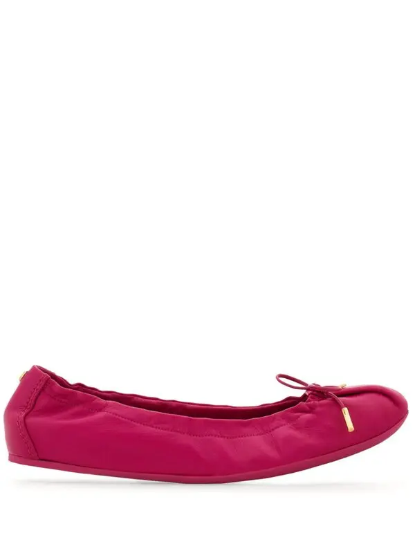 FERRAGAMO Elasticated Ballerinas - Red