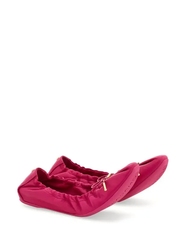 FERRAGAMO Elasticated Ballerinas - Red