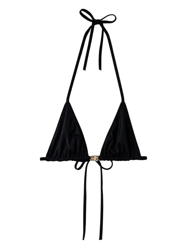 Miu Miu Jersey Bikini Top - Black