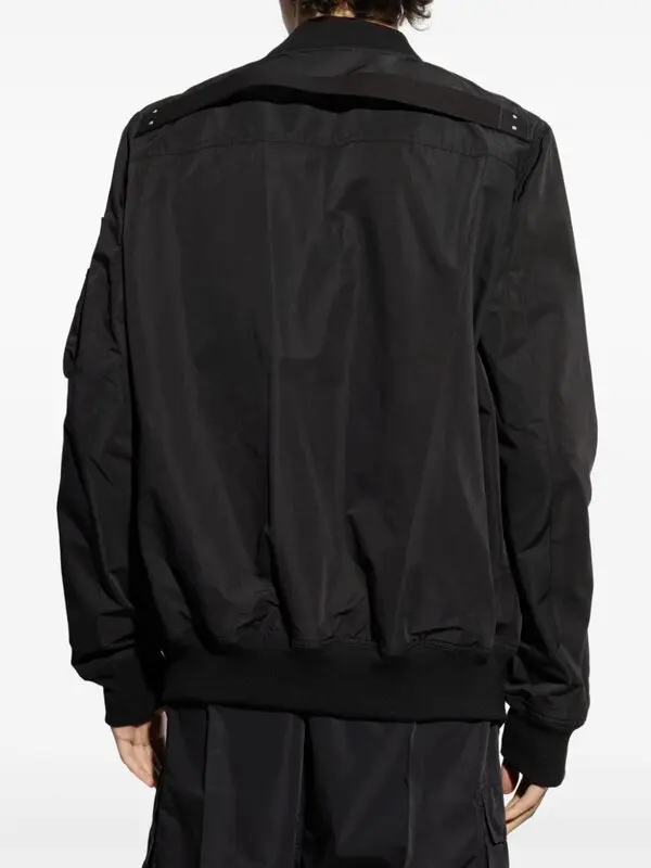 Rick Owens Zip-up Flight Jacket - Black