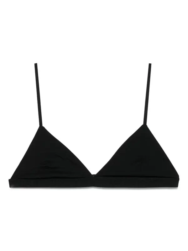 BASERANGE Triangle-cup Bra - Black