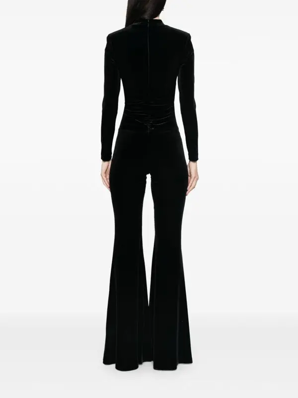 NISSA Cut-out Velvet Jumpsuit