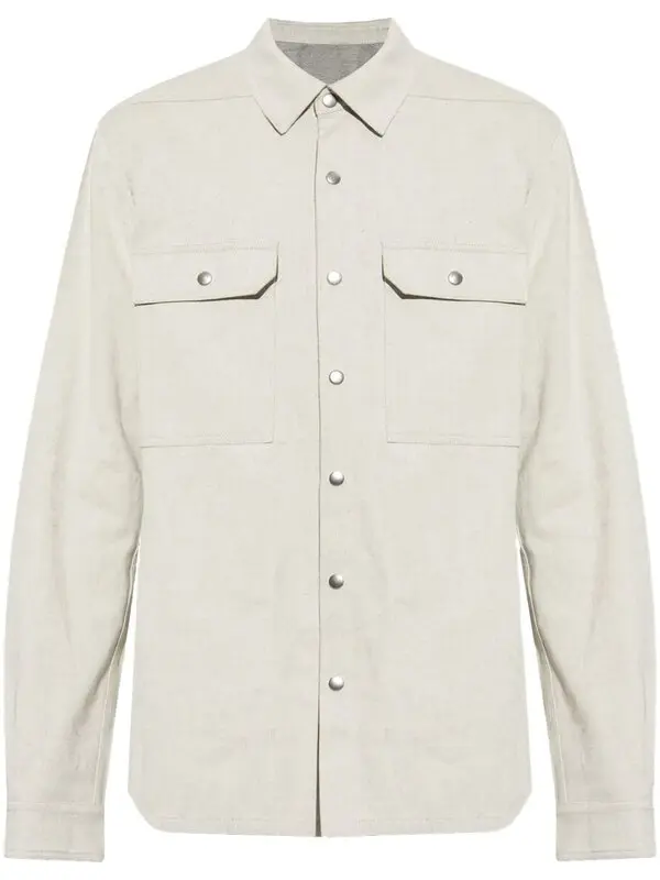 Rick Owens Flap-pocket Shirt Jacket - Neutrals
