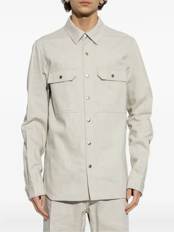 Rick Owens Flap-pocket Shirt Jacket - Neutrals