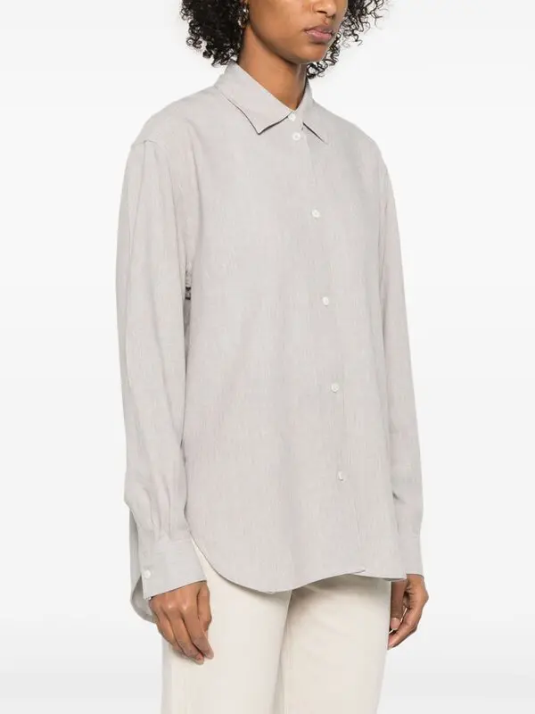 TOTEME Mélange-effect Shirt - Grey