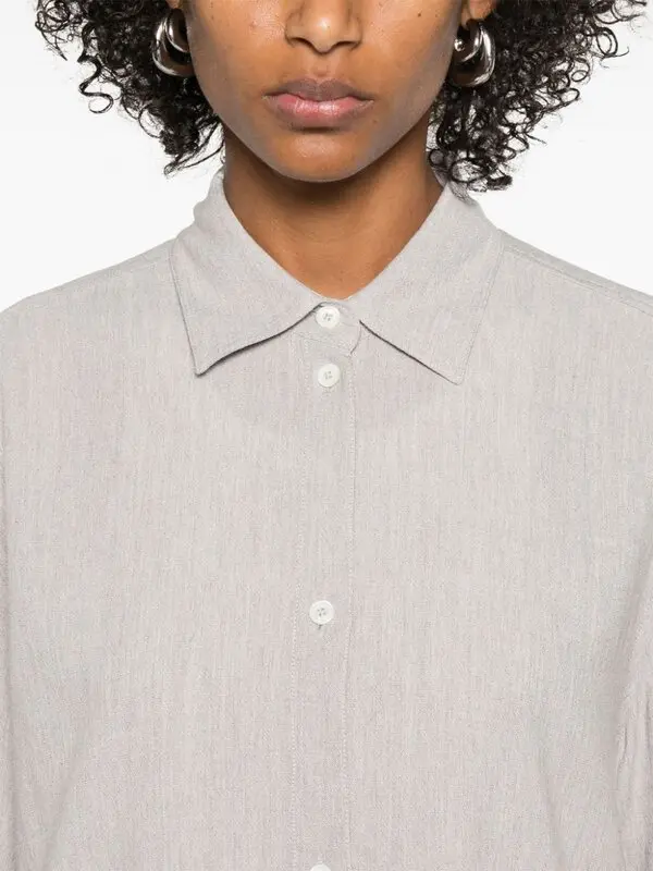 TOTEME Mélange-effect Shirt - Grey