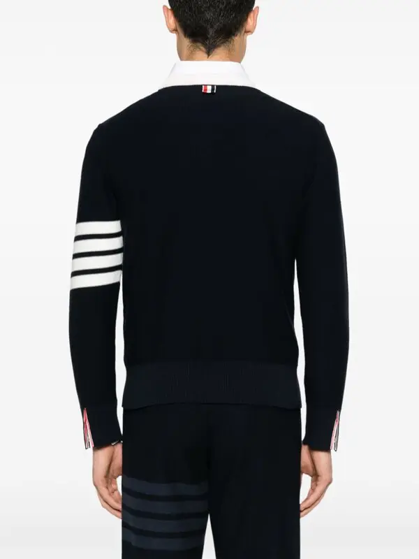 Thom Browne Hector Intarsia-knit Jumper - Blue