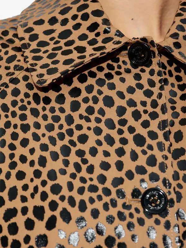 Michael Kors Cheetah-print Mid-length Coat