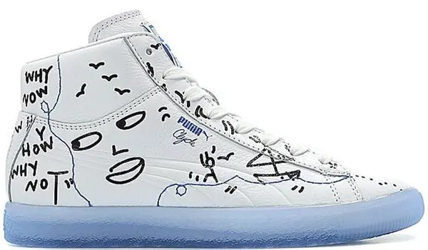 PUMA Clyde Mid Shantell Martin Sneakers - Puma White