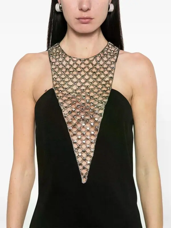 Attico Bead-embellished Mini Dress