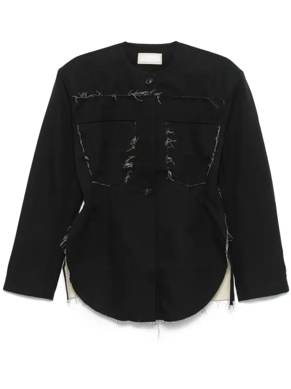 LITKOVSKA Frayed-brim Jacket