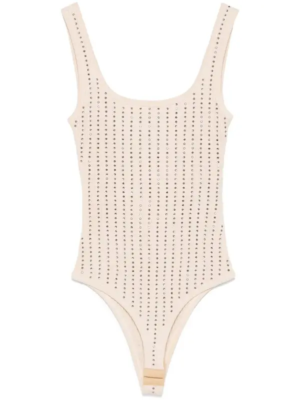 Attico Crystal-embellished Bodysuit