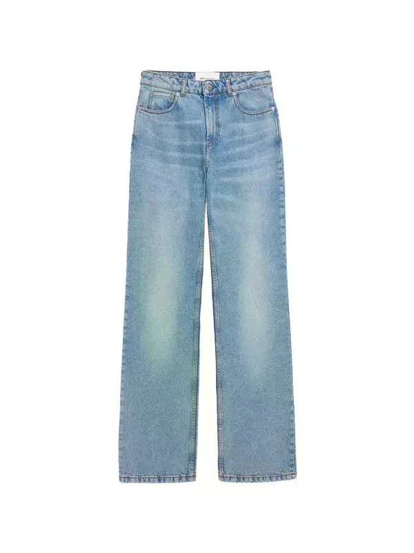 AMI Paris Cotton Large Fit Jeans - Blue