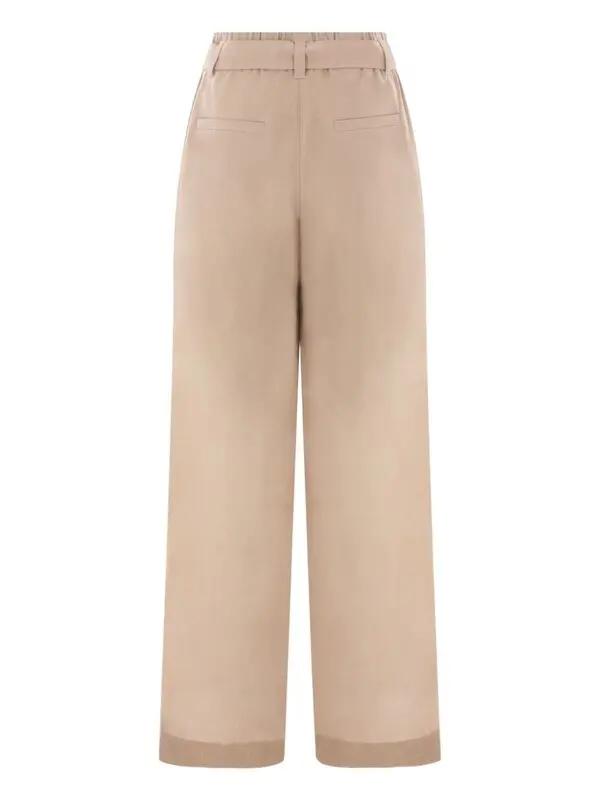 Brunello Cucinelli Belted Gauze Trousers
