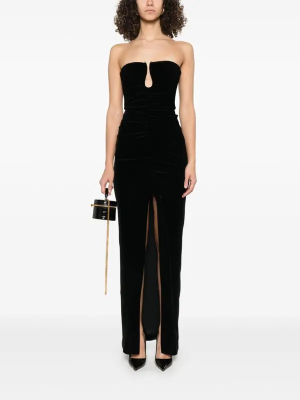 NISSA Velvet Maxi Dress