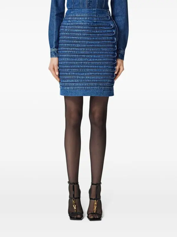 Versace Denim Mini Skirt
