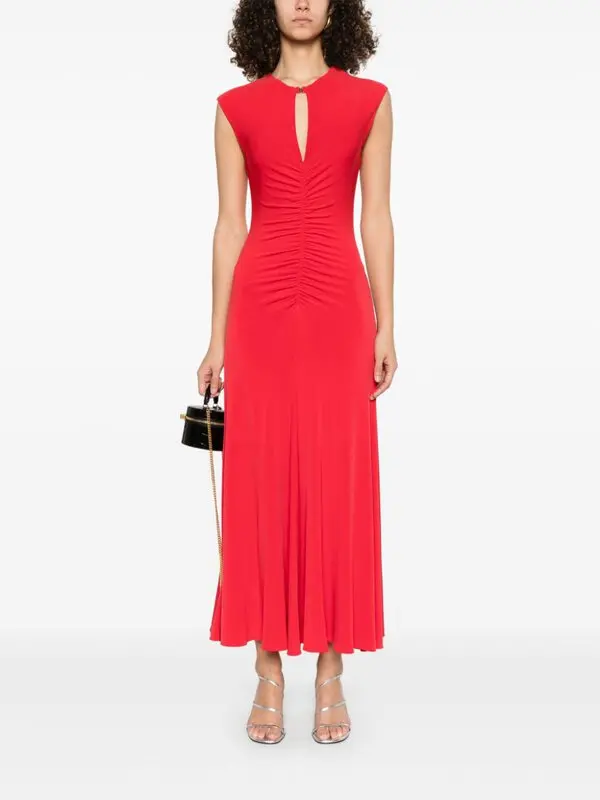 NISSA Ruched Maxi Dress