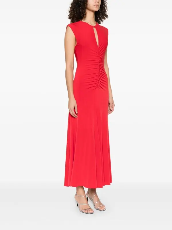 NISSA Ruched Maxi Dress
