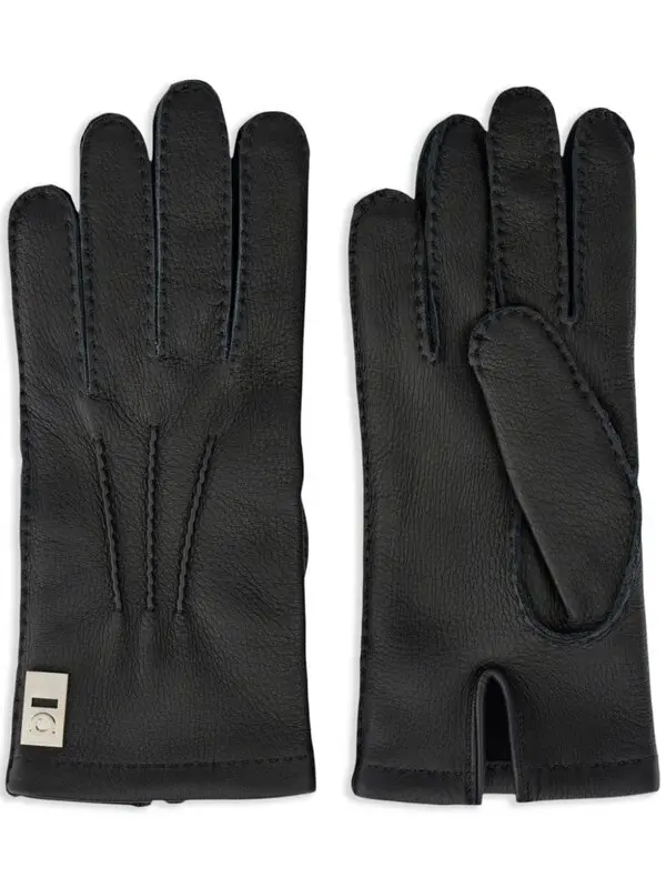 FERRAGAMO Lined Gloves - Black