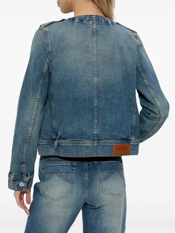 Kenzo Collarless Denim Jacket