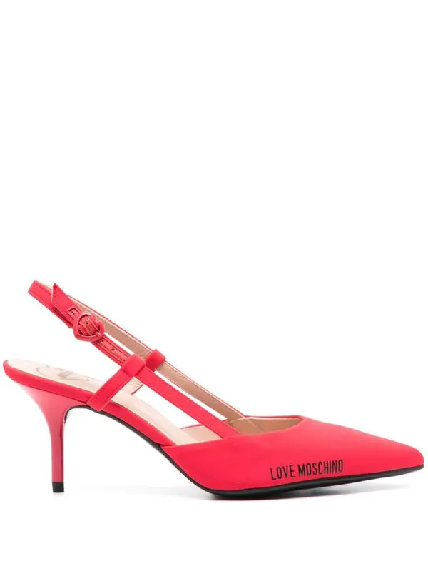 Moschino 75mm Logo-print Pumps