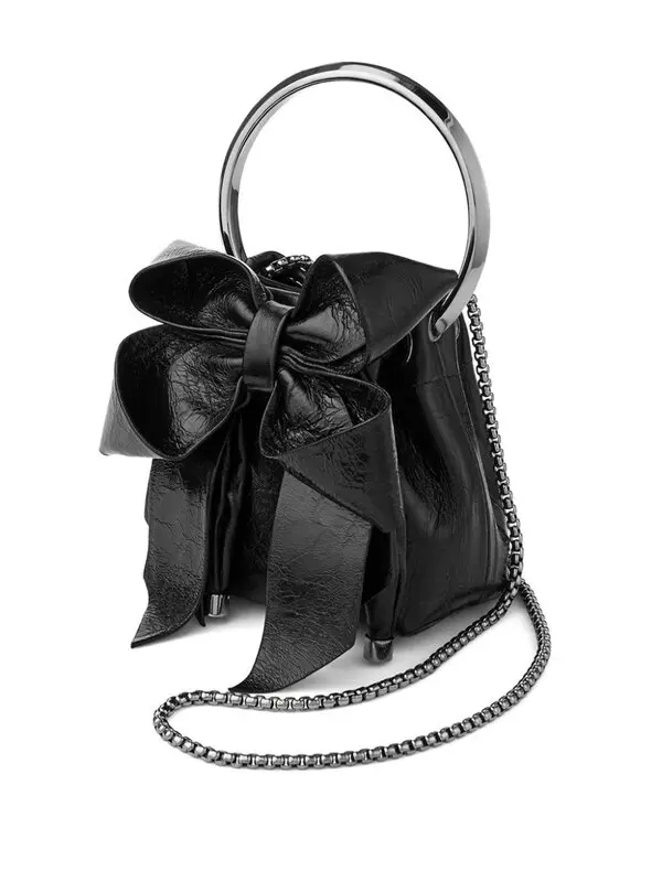 Jimmy Choo Mini Bon Bon Handbag In Black - 37% Off | Editorialist