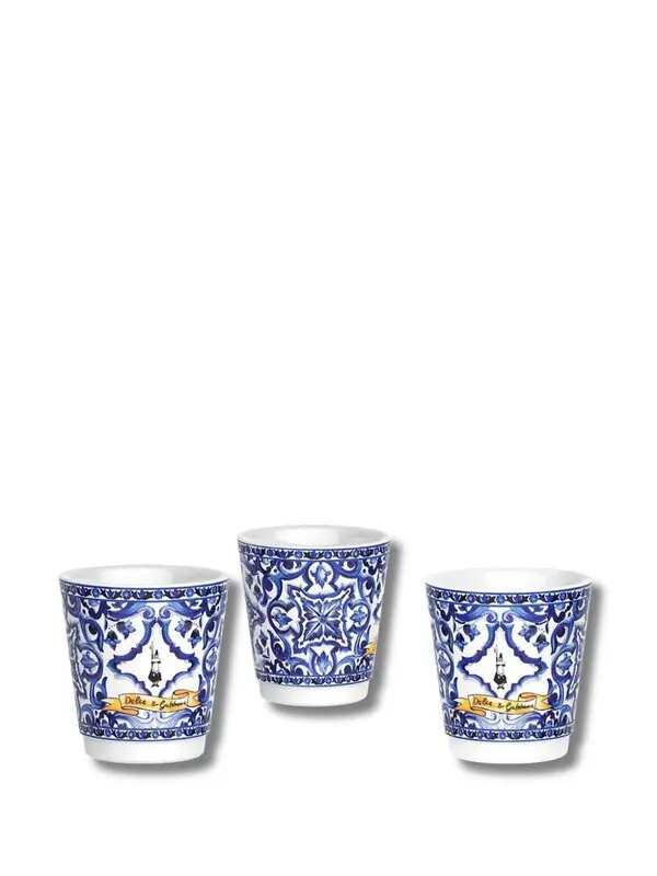 BIALETTI X Dolce & Gabanna Moka Express Blu Mediterraneo Set