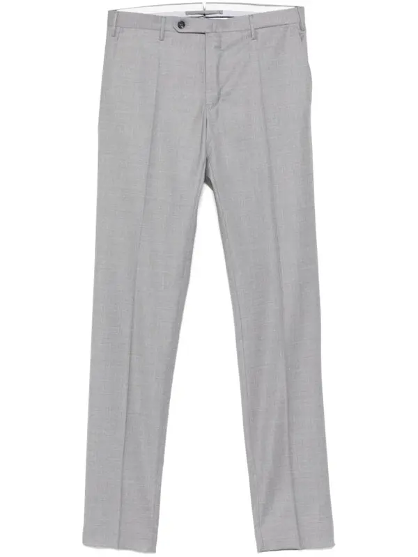 Incotex Slub-texture Trousers - Grey
