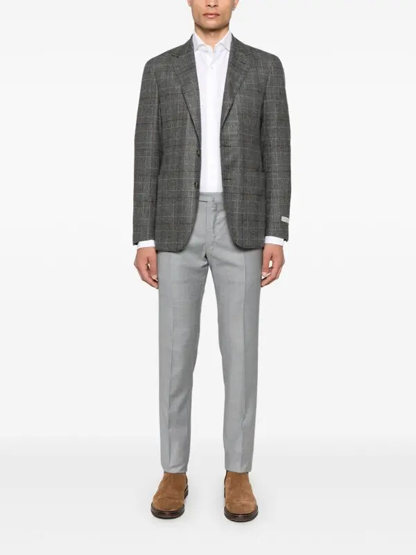 Incotex Slub-texture Trousers - Grey