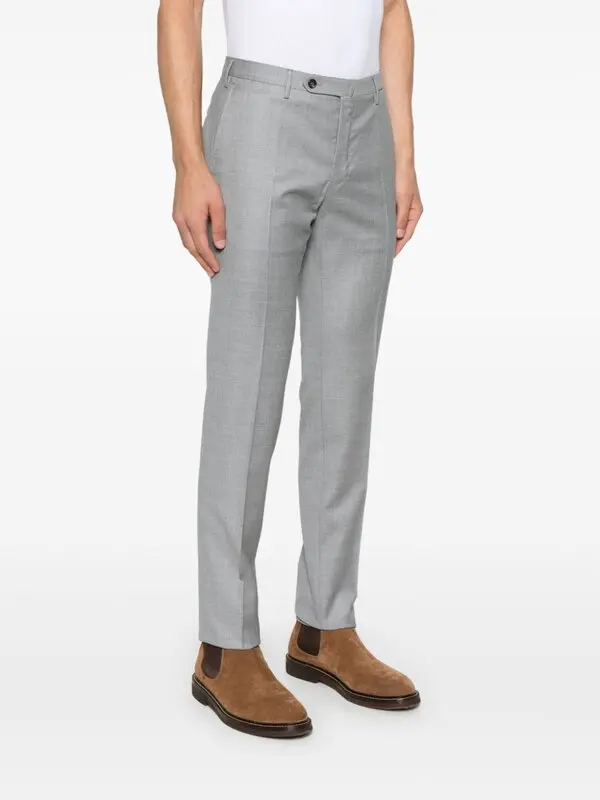 Incotex Slub-texture Trousers - Grey
